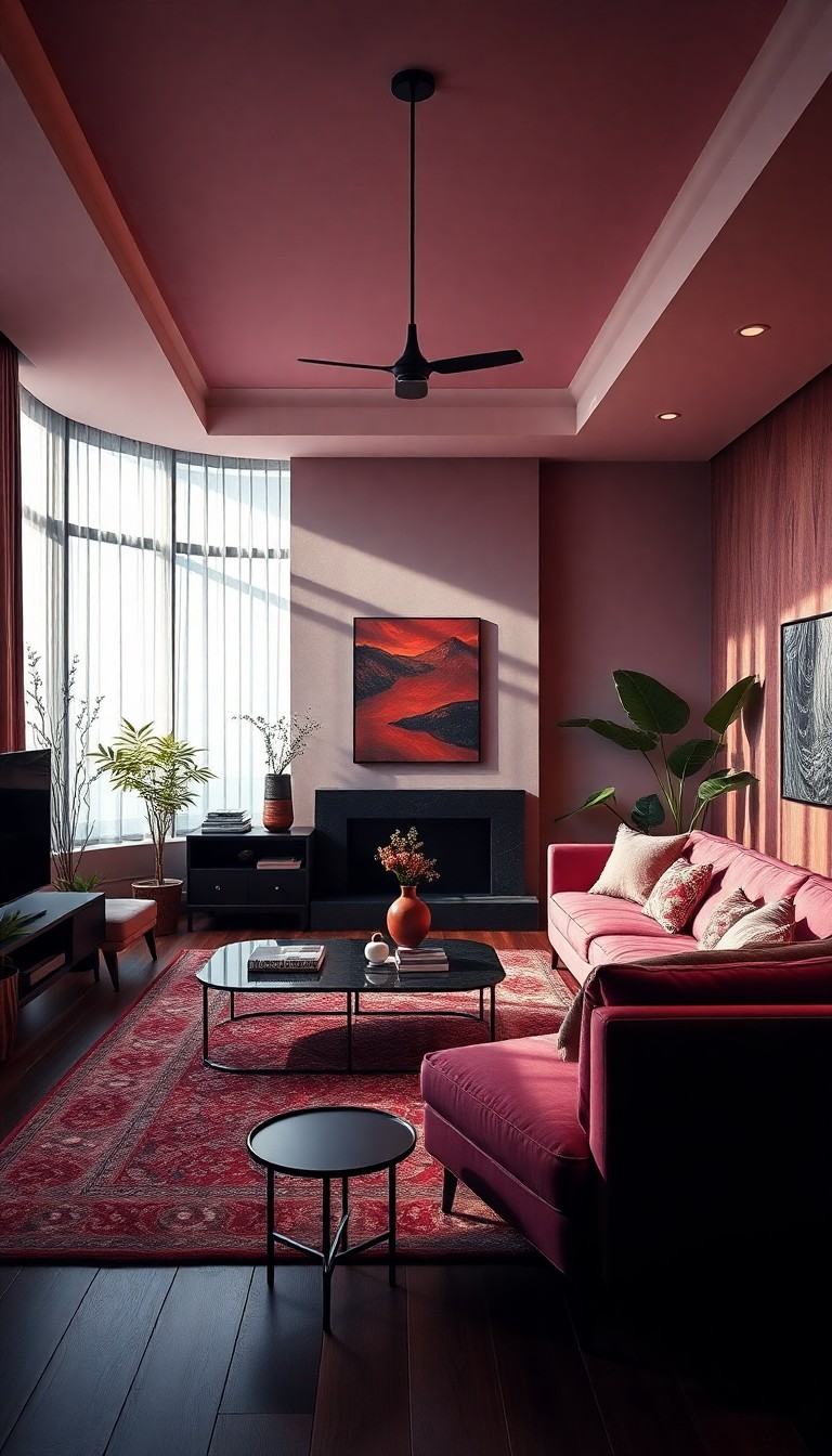 26 Black And Rust Living Room Ideas » Mattress Vela