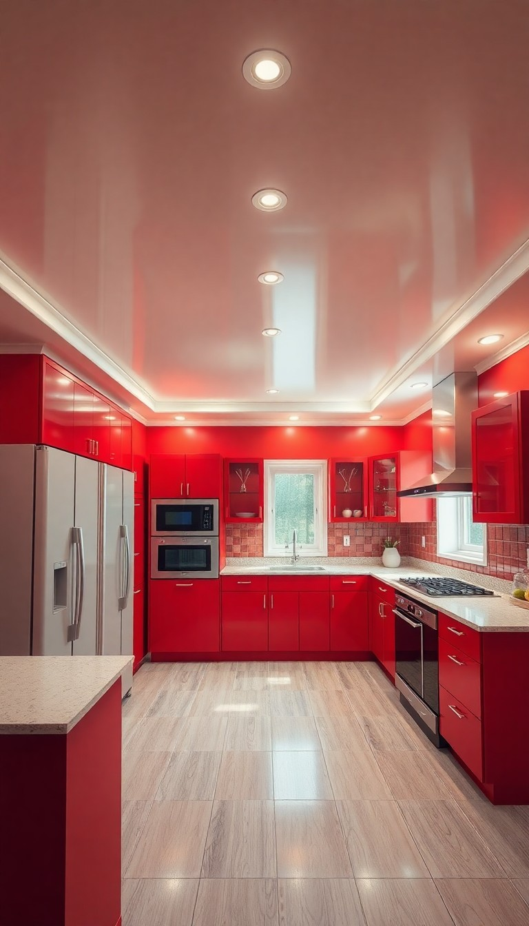 28 Red Kitchen Ideas » Mattress Vela