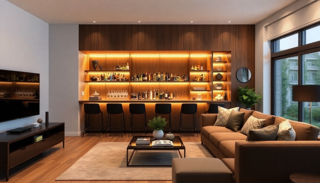 15 Built-In Bar in Living Room Ideas » Mattress Vela